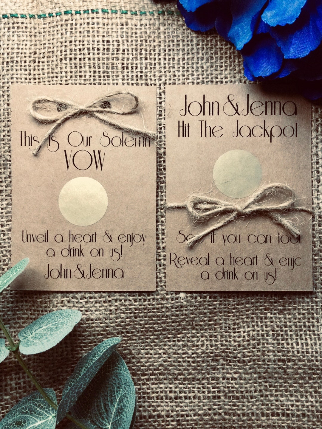 Personalised Scratch to Reveal Cards - Etsy UK