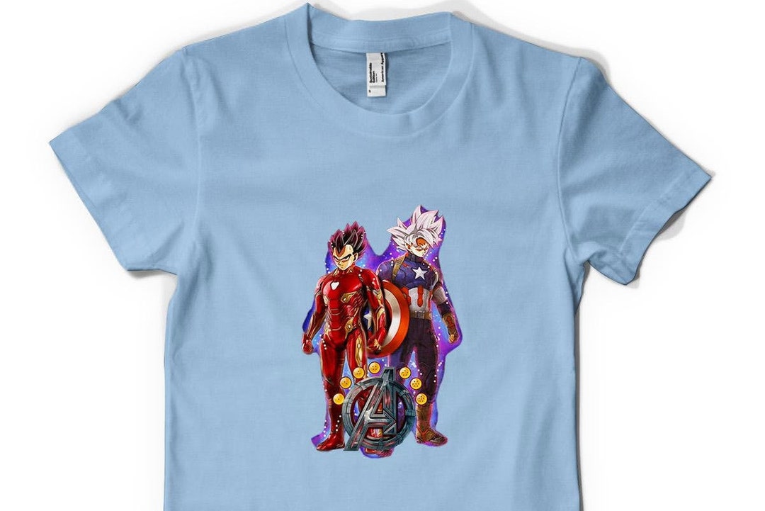 Personalised Japanese Anime Vegeta Goku Vs Avengers Mashup Super Saiyan ...