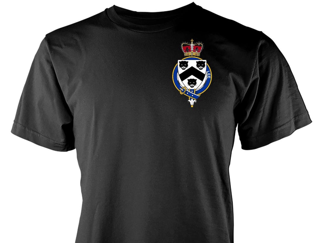 Free Personalisation Lee Family Crest Cotton T-shirt Adult Kids Unisex ...