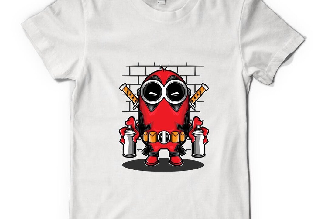 Marvellous Deadpool Spray Follower Graffiti Personalised T Shirt ...