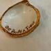 Bee Decoupage Clam Shell: Gold Trim Trinket Dish, Shell Art - Etsy