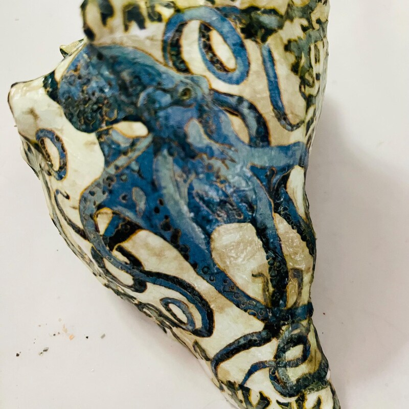 Decoupage Conch Shells - Etsy