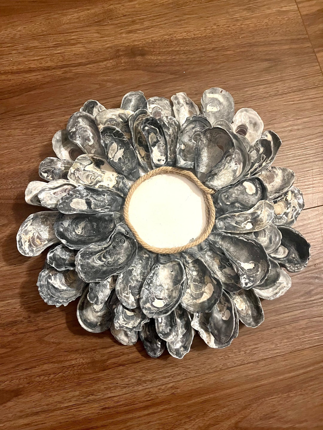 Black Oyster Shell Candleholder, Table Centerpiece, Beach Decor - Etsy