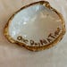 Bee Decoupage Clam Shell: Gold Trim Trinket Dish, Shell Art - Etsy