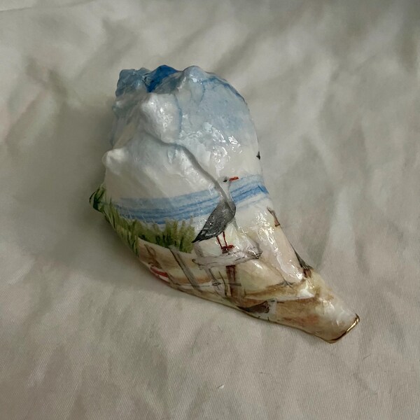 Decoupage Conch Shells - Etsy