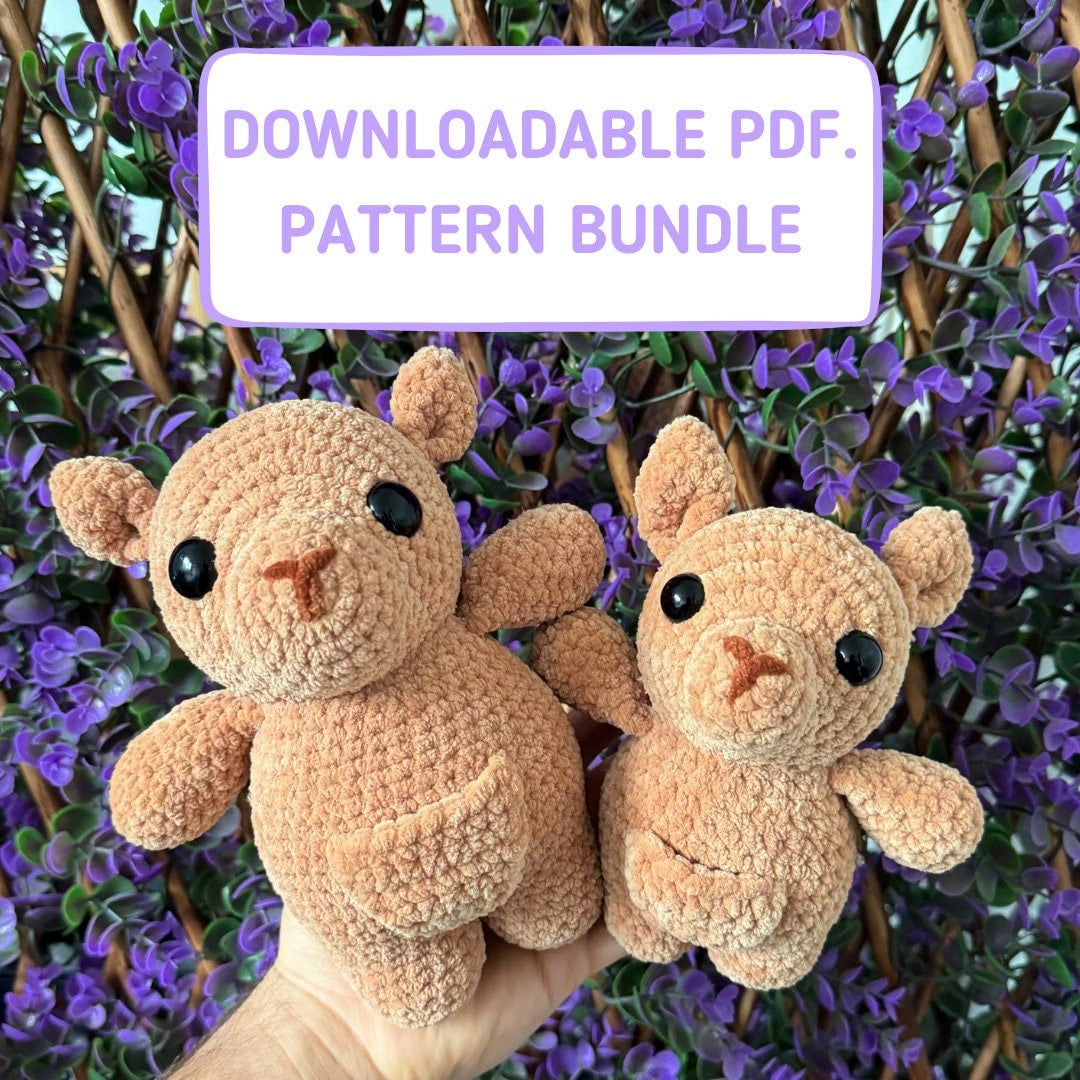 Little Kangaroo and Joey Buddy Crochet Pattern Bundle (downloadable PDF ...