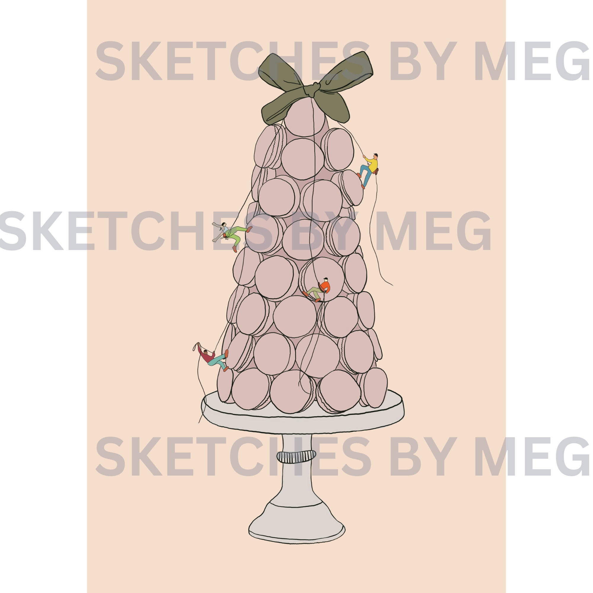 Climbing a Croquembouche - Etsy