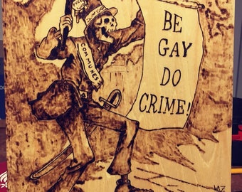 Be Gay Do Crime Skeleton - Etsy