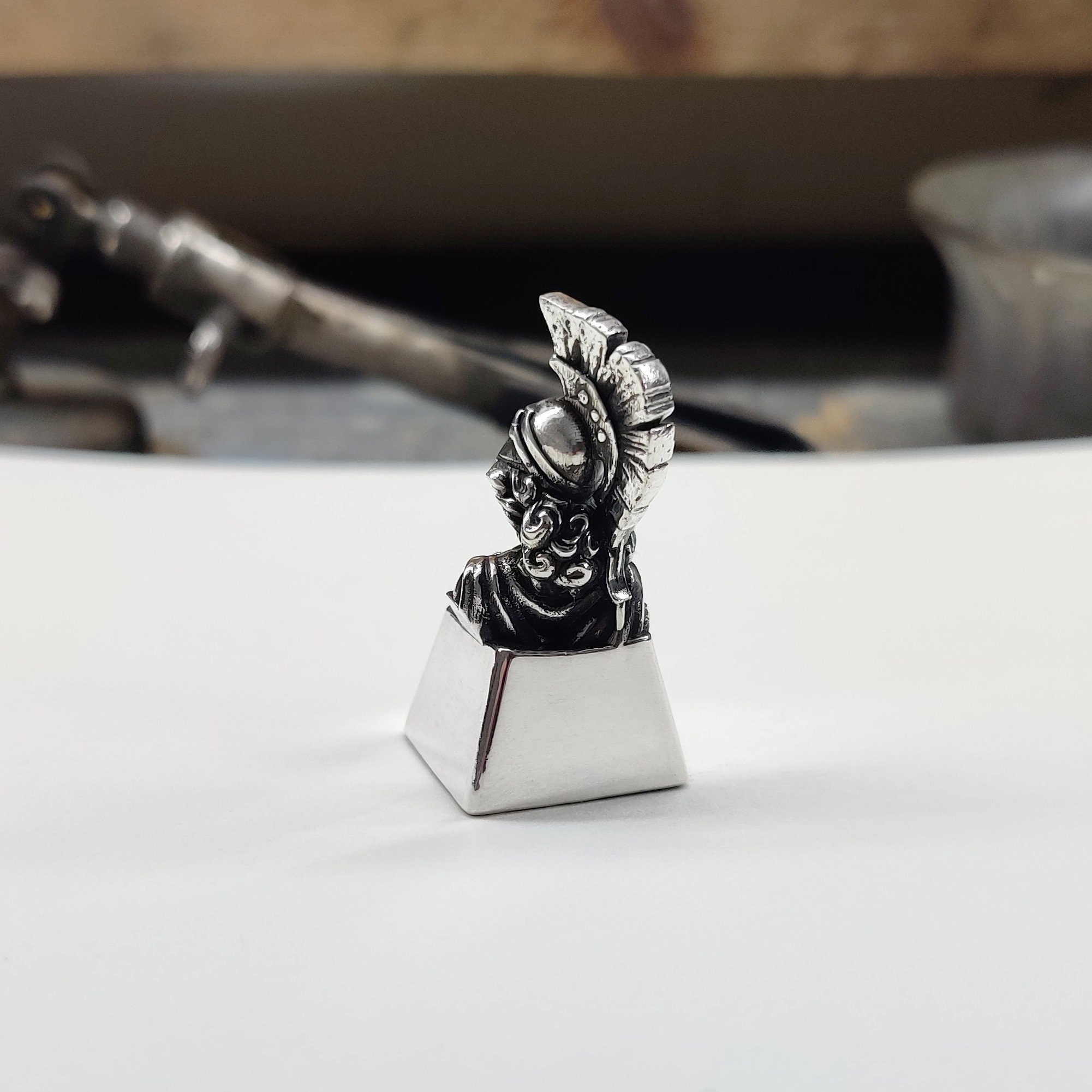 Women Warrior Silver Keycap, Artisan Keycap, Custom Keycaps, Xda ...
