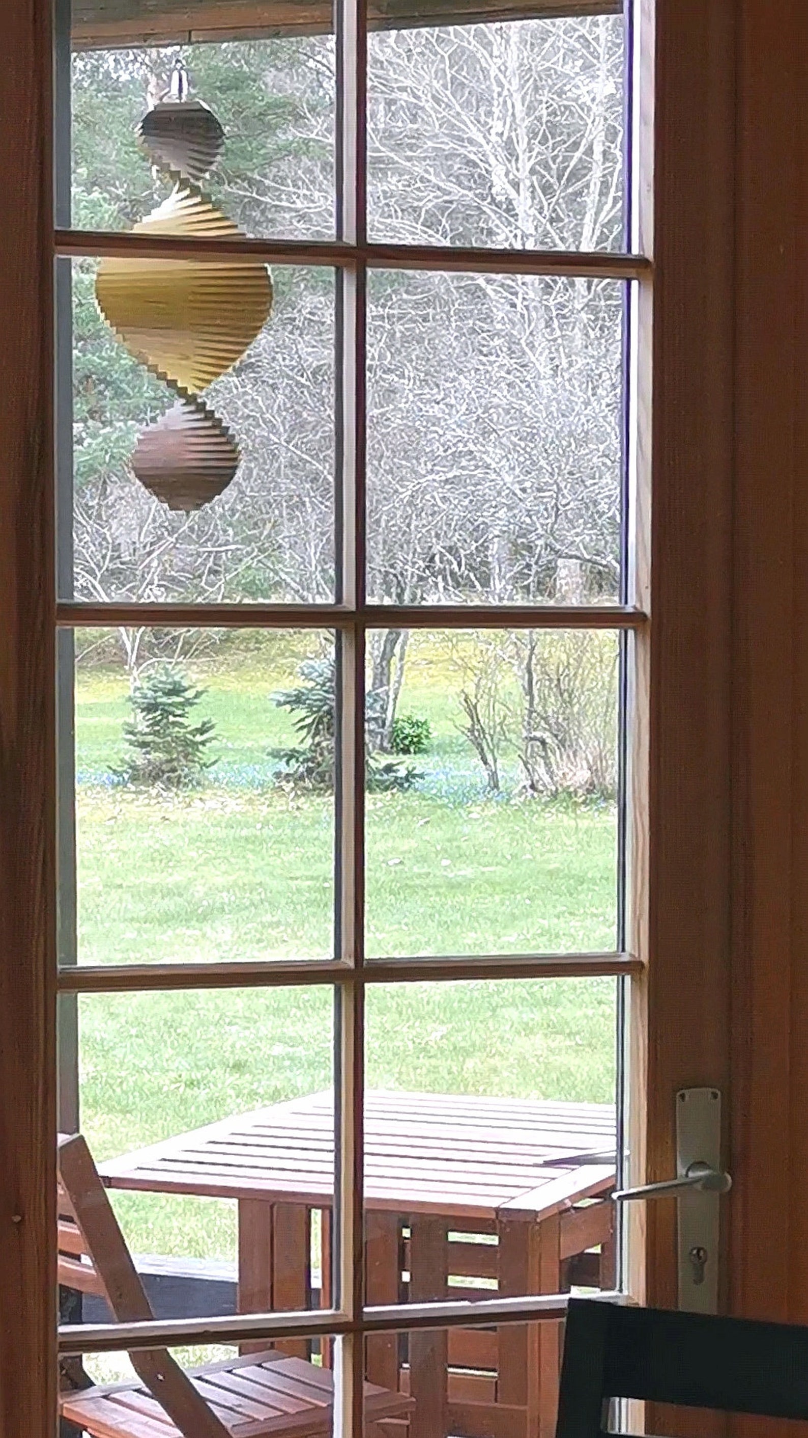 Wind Spinner Wooden Garden Decor Outside Windmill House Decoration ...