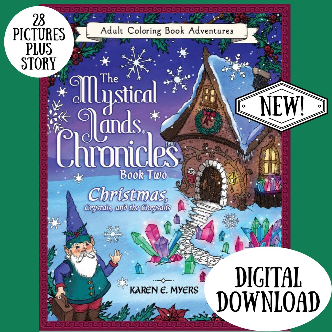 The Mystical Lands Chronicles Adult Coloring Book Adventures Book Two ...