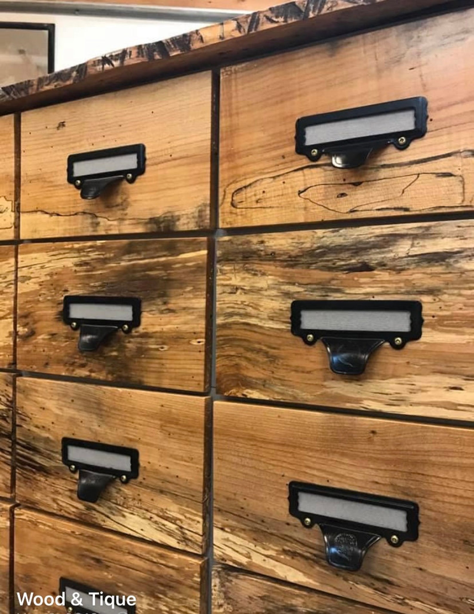 12 Drawer, Apothecary Style, Spalted Maple Cabinet - Etsy