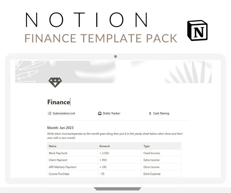 Finance Notion Template Notion Dashboard Notion Finance - Etsy Finance Notion Template Notion Dashboard Notion Finance - Etsy