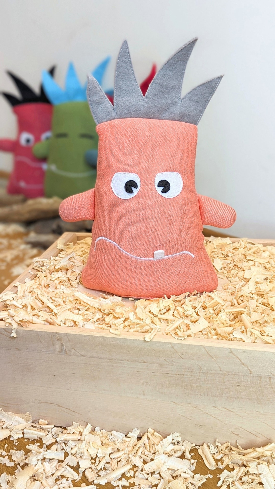 Pine Fabric the Discontent, Monster Hand Puppet, Pine Pillow, Hand ...