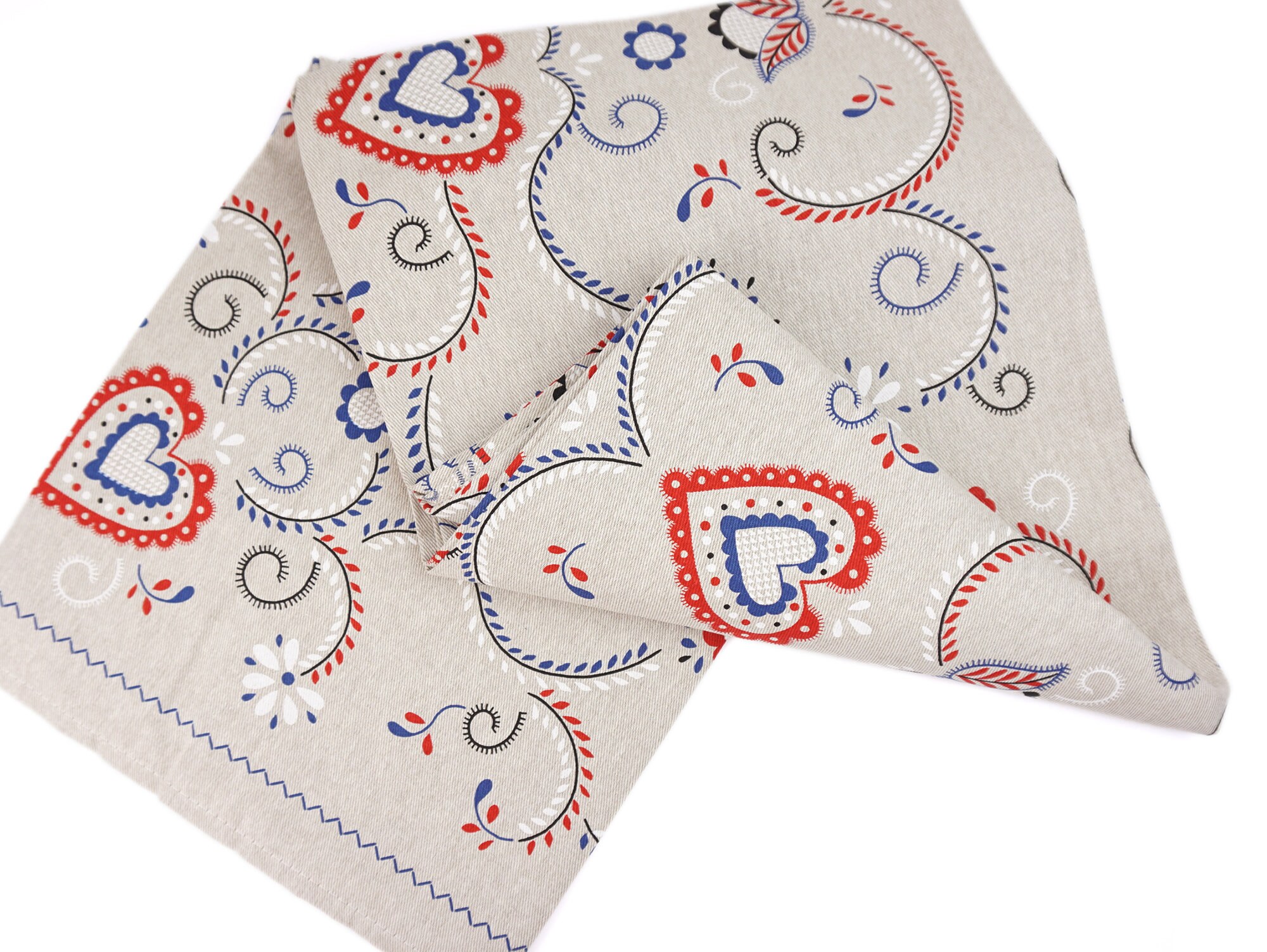 Portuguese Tablecloth Viana Tradicional Print Rectangular Size L Beige ...