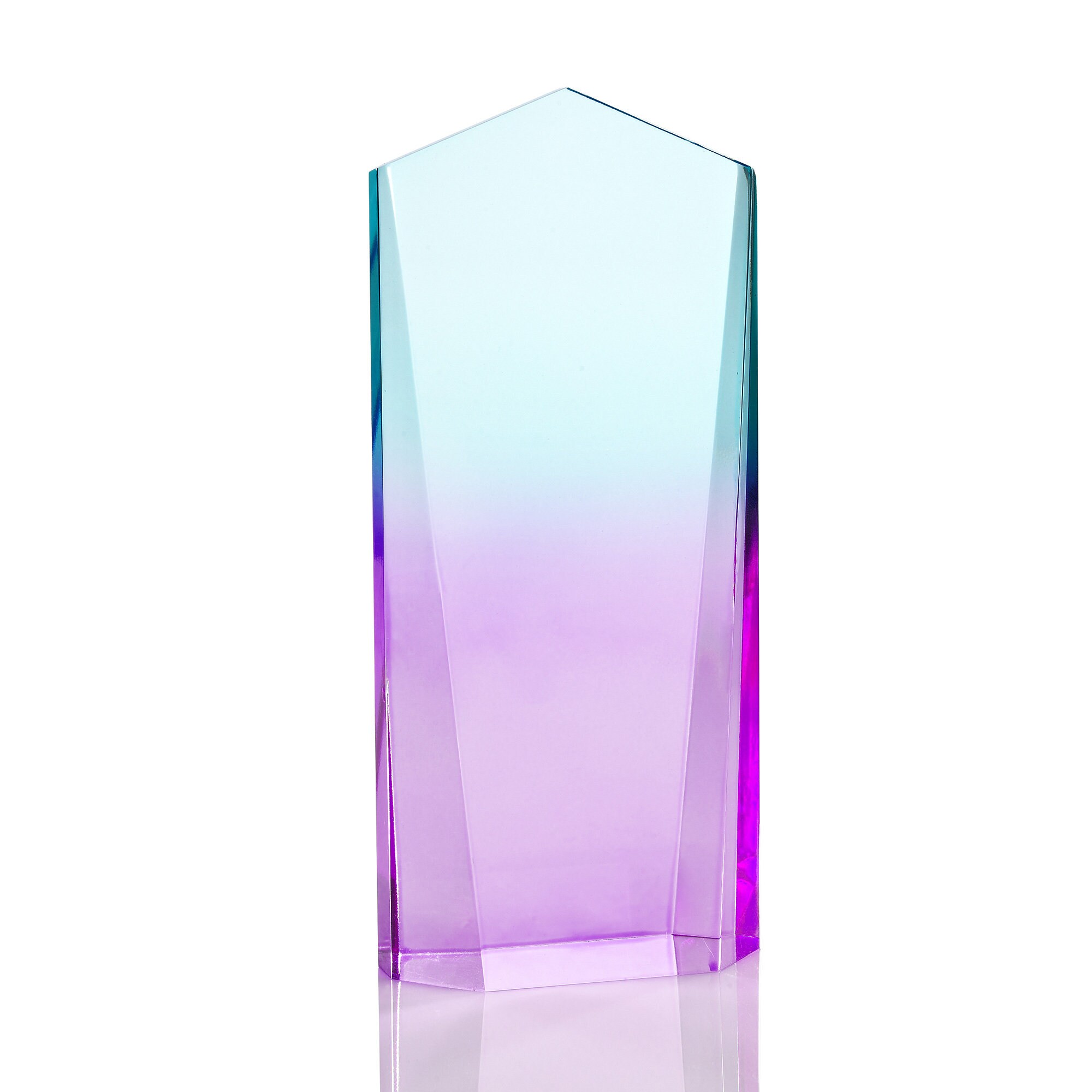 CUSTOM - Ombre Acrylic Trophy Collection - Obelisk - Add Your Logo and ...