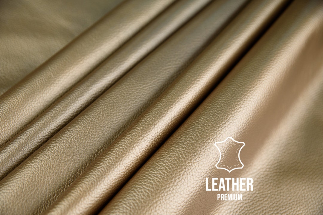BRONZE Pebbled Leather Sheets, Leather for Crafting, Cowhide Leather ...