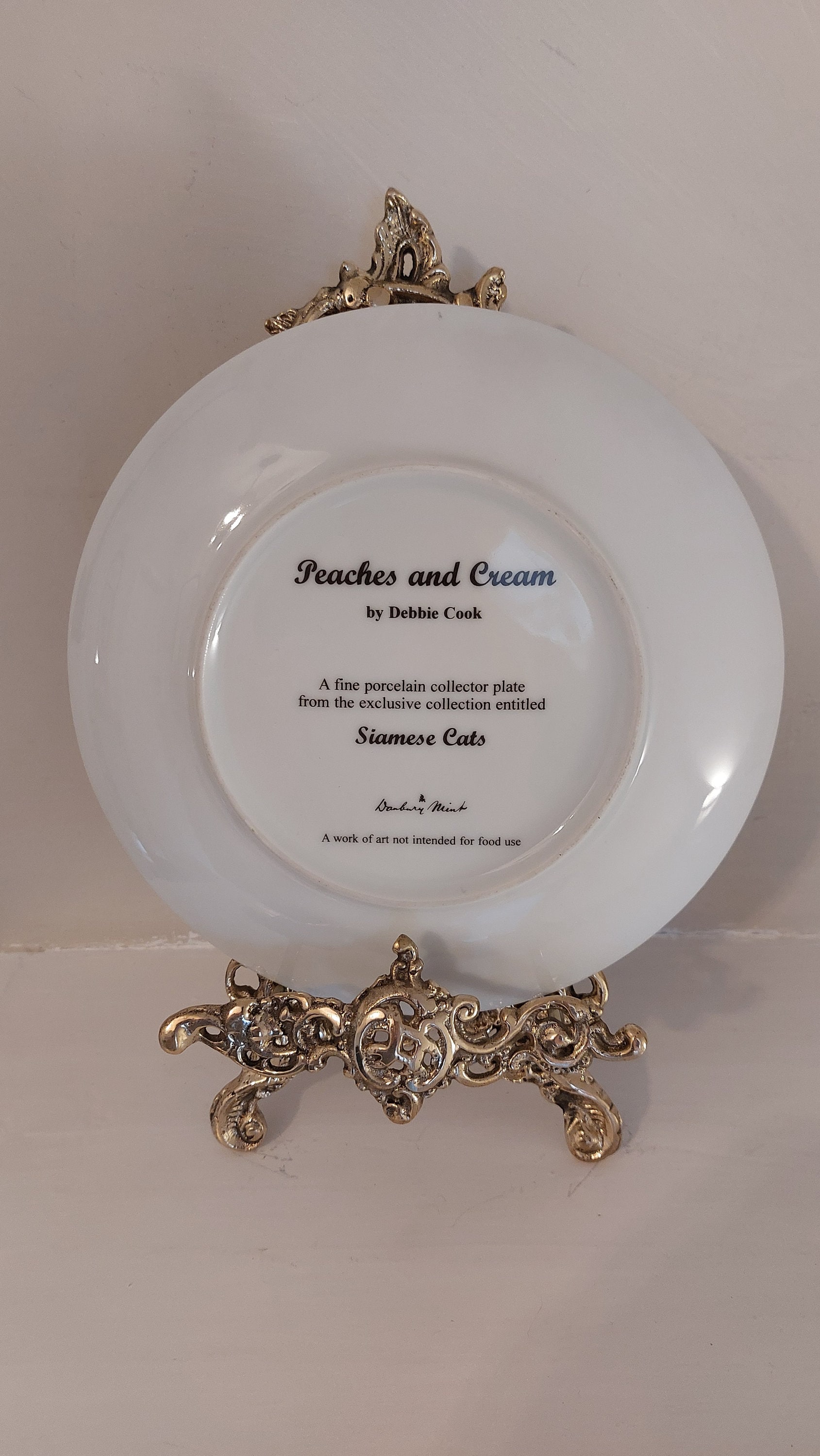 Vintage Danbury Mint Siamese Cats by Debbie Cook 8 Picture Plate ...