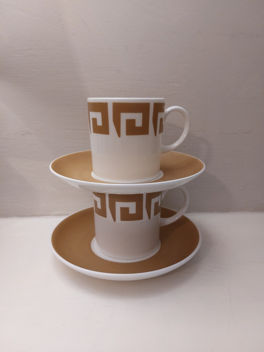 Vintage Wedgwood Susie Cooper Keystone Pair of Demitasse Coffee Cups ...