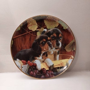 Vintage Franklin Mint the Vintage Beagles Limited Edition 8" Picture ...