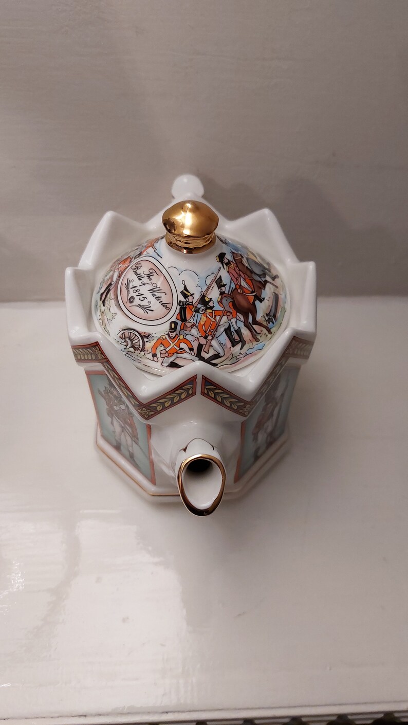 Vintage Sadler Novelty Teapot the Duke of Wellington Battle of Waterloo ...