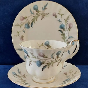 Vintage Royal Albert Brigadoon Tea Set Trio Includes X1 of Each Tea Cup ...