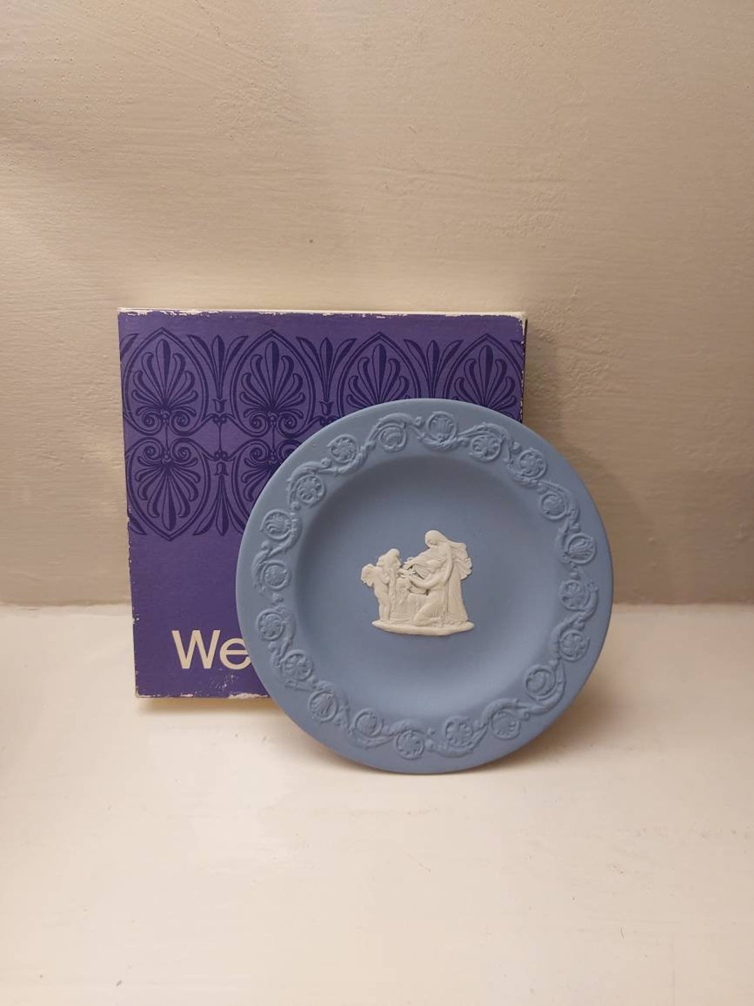 Vintage Wedgwood Blue Jasperware Pin Tray Boxed Piece. - Etsy