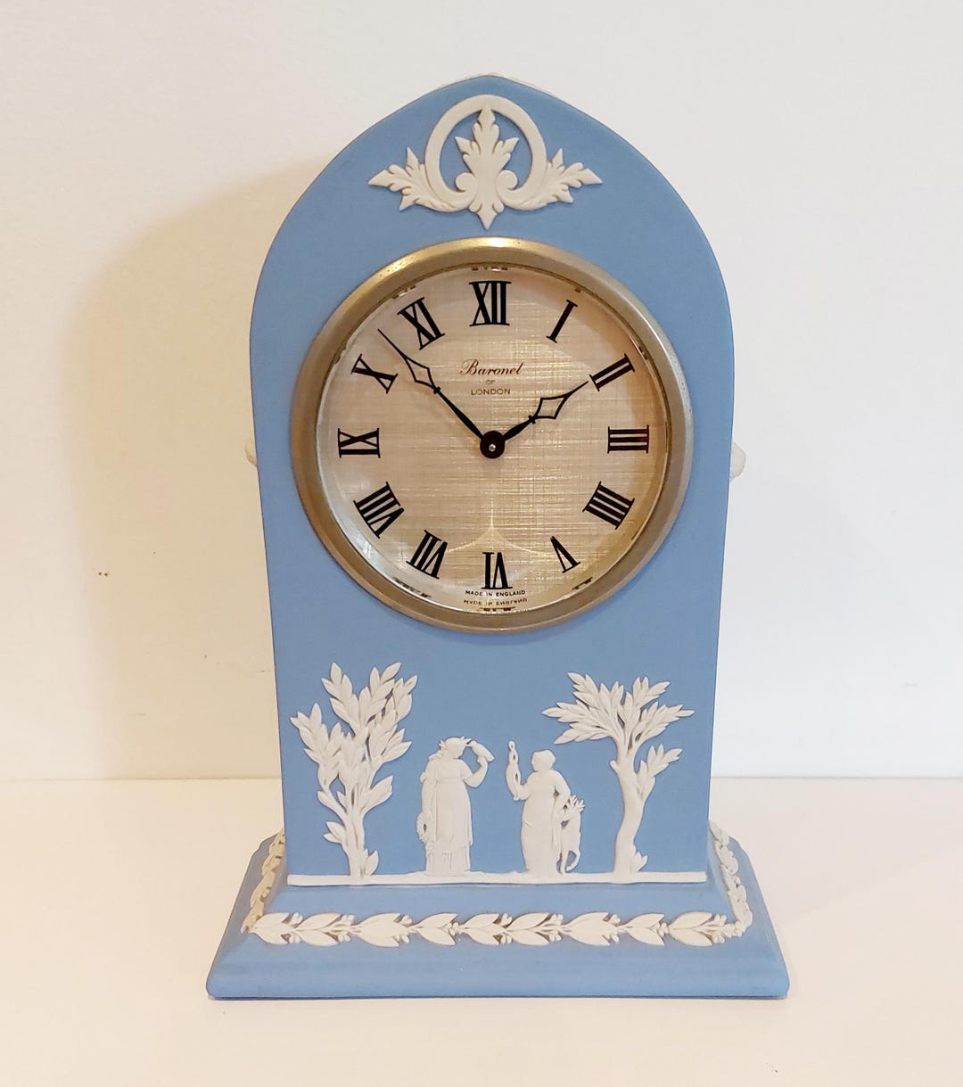 Vintage Wedgwood Cathedral Mantle Clock Swiss Mechanism Extremely Rare ...