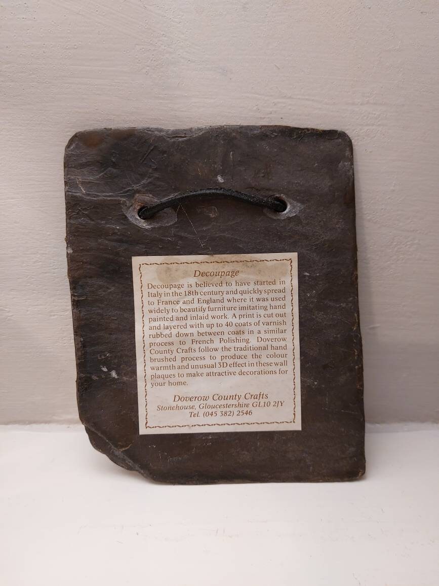 Vintage Beatrix Potter Peter Rabbit Decoupage Slate Doverow County ...