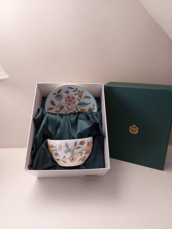 Vintage Minton Haddon Hall Green Japanese Cup and Saucer - Etsy