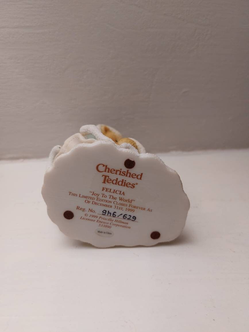 Vintage Cherished Teddies Felicia Joy to the World Limited - Etsy