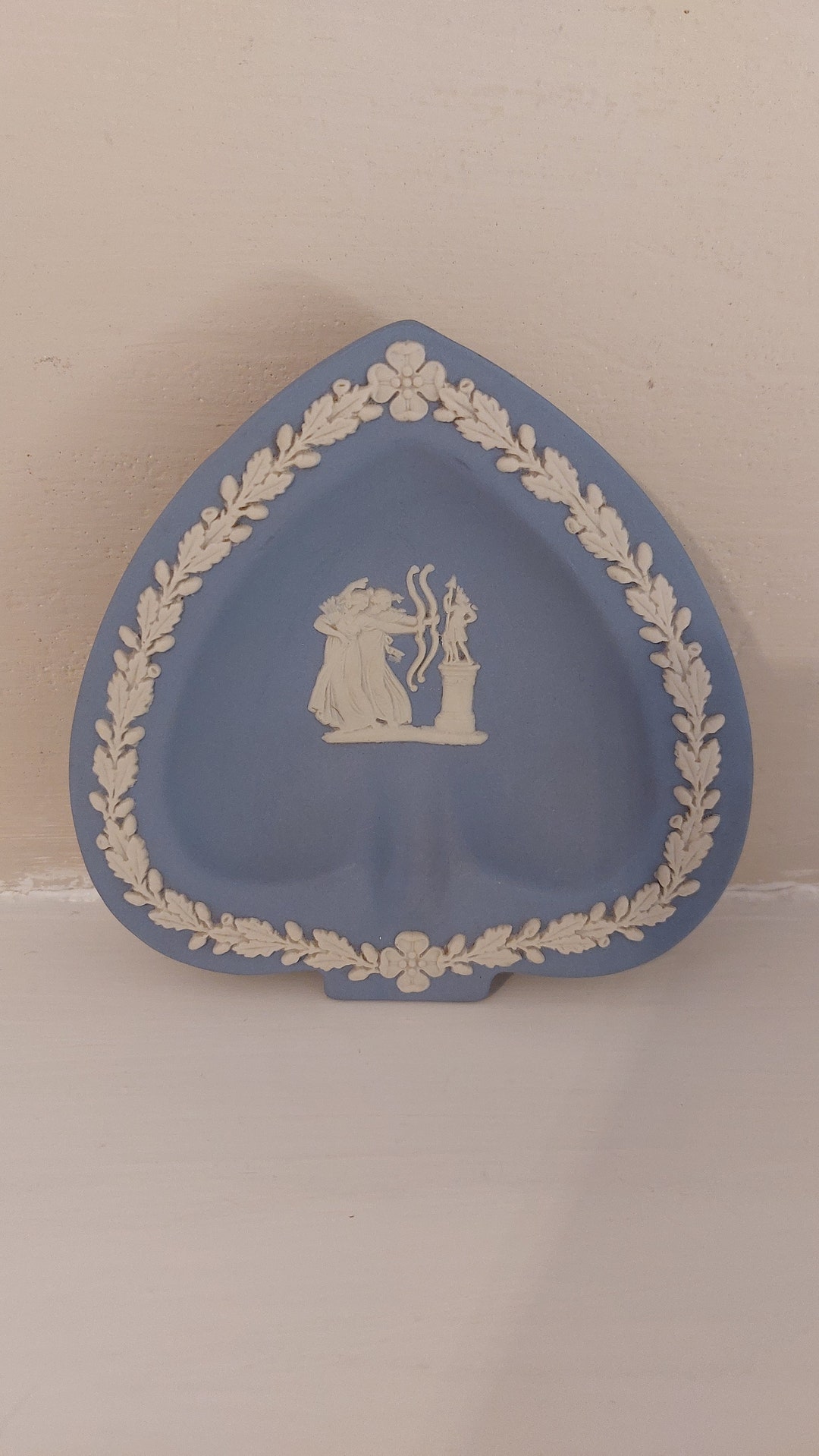 Vintage Wedgwood Blue Jasperware Spades Card Suits Pin Tray - Etsy