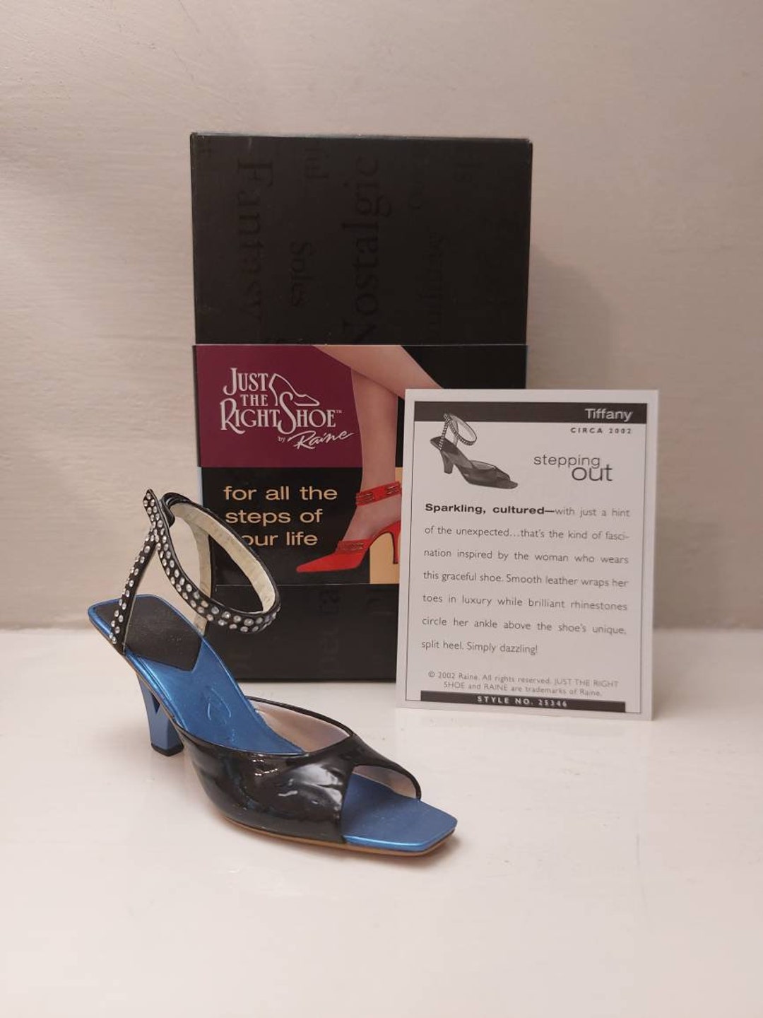 Vintage Just the Right Shoe Stepping Out Tiffany - Etsy UK