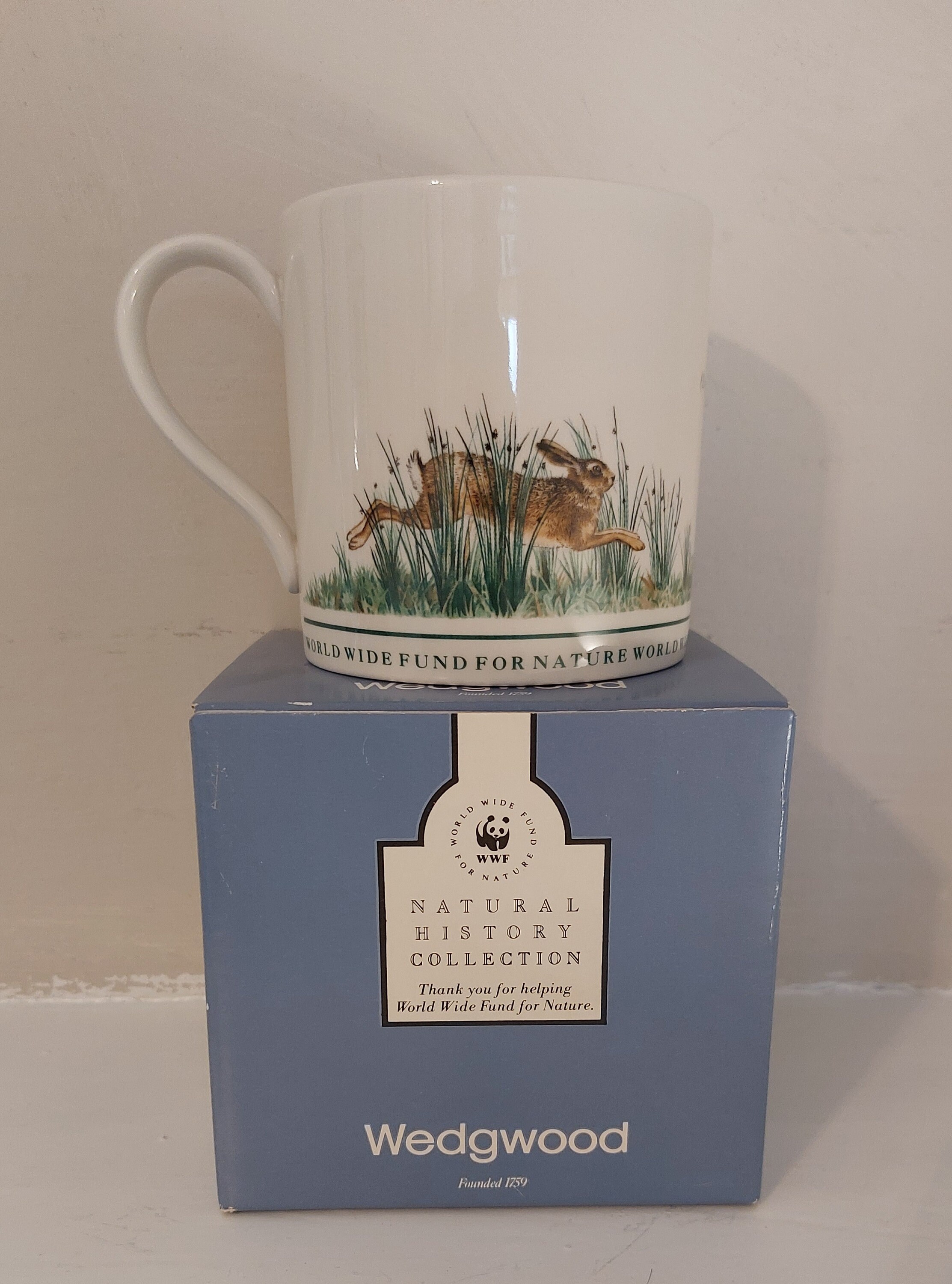 Vintage Wedgwood Hare WWF Boxed Mug Natural History Collection - Etsy