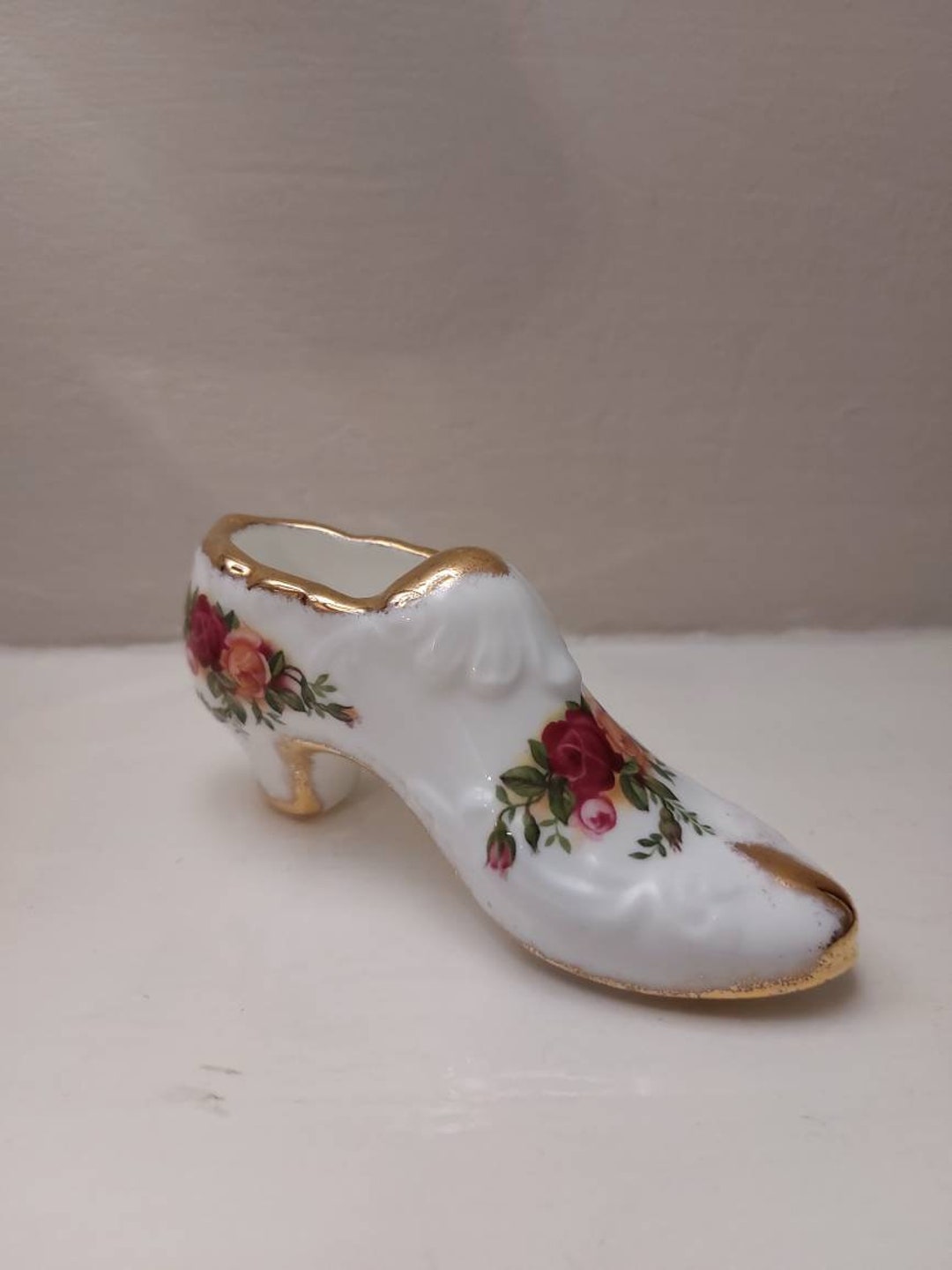 Vintage Royal Albert Old Country Roses Shoe - Etsy