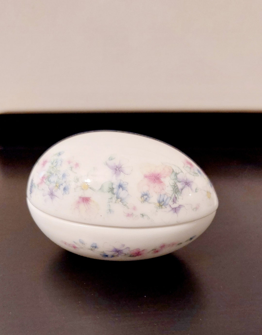 Vintage Wedgwood Angela Design Egg Trinket Box - Etsy
