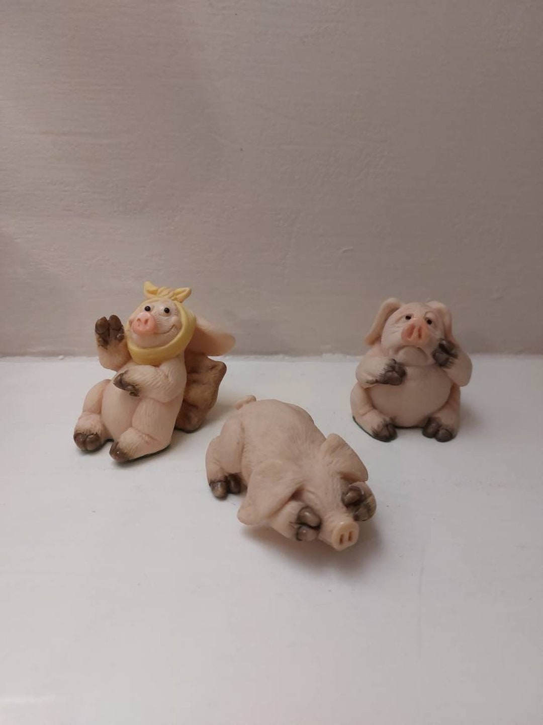 Vintage Piggin by David Corbridge Collectable World Studios Set of 3 ...