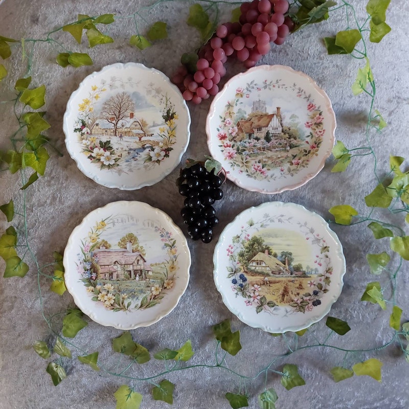 Four Seasons Plate - Etsy