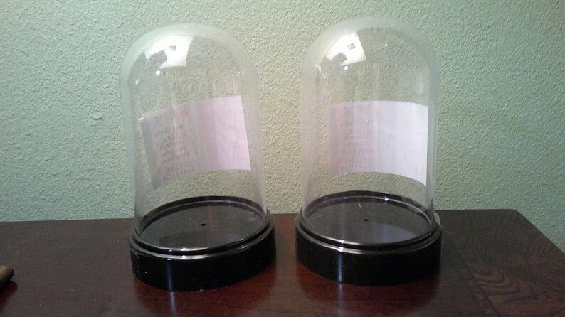 Lot of Clear Plastic Cloche Dome, Plastic Cloche, DIY Craft Supply Pick ...
