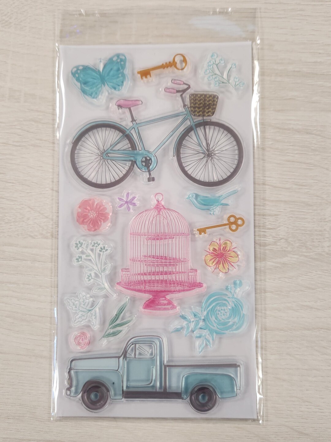 Clear Stamp Sheet , Pick One Transparent Stamp Set, Card Making ...