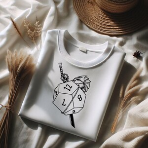 Dnd Dice Hand Embroidery Pattern , Warrior Class Embroidery PDF Pattern ...