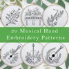 Vintage Cross Stitch Patterns Mini Musical Instruments Motifs PDF ...