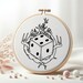 Dnd Dice Hand Embroidery Pattern , Druid Class Embroidery PDF Pattern ...