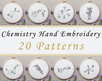 Chemistry Stuff Machine Embroidery Design Science Class - Etsy