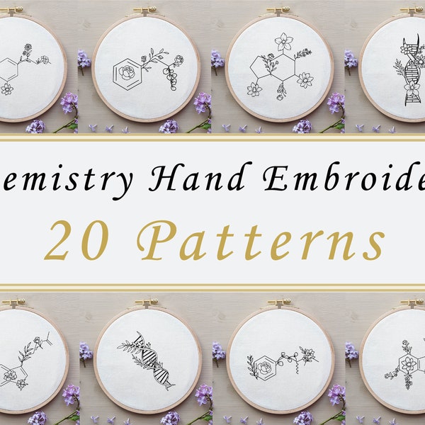 Science Embroidery - Etsy Australia