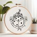 Dnd Dice Hand Embroidery Pattern , Druid Class Embroidery PDF Pattern ...
