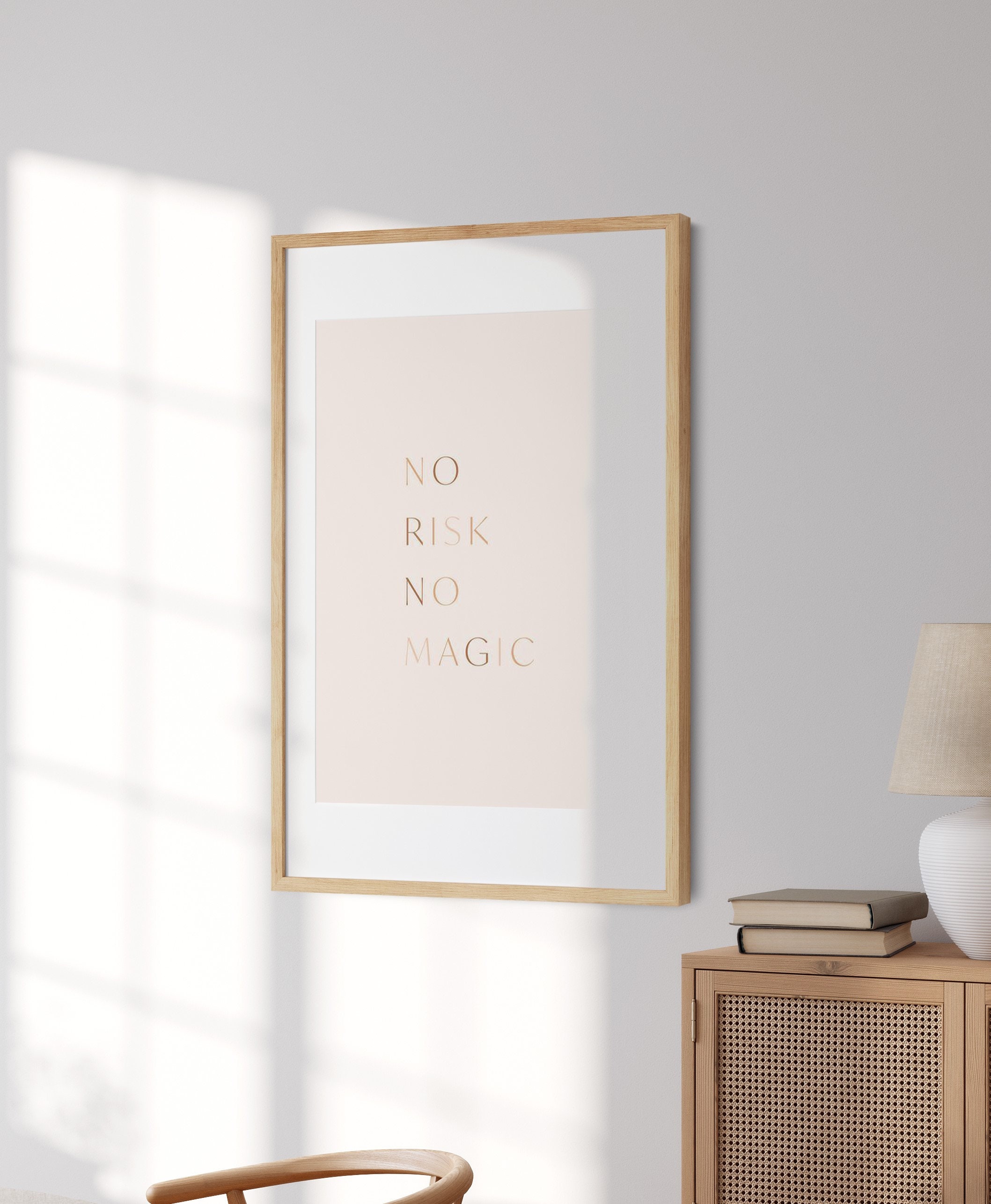 No Risk No Magic Wall Art Poster Digital Wall Poster Wall - Etsy