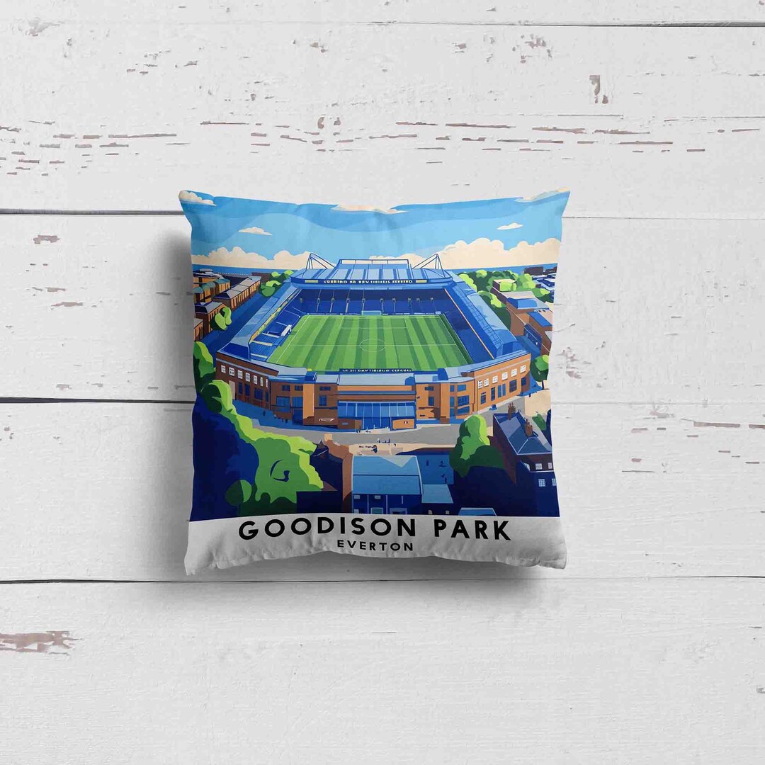 Everton Goodison Park Stadium Stadium Cushion Pillow Premium Home Decor ...