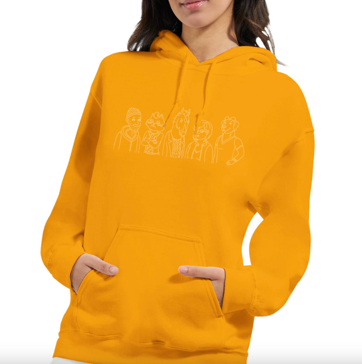 Bojack Horseman, Character Line Art Classic Unisex Hoodie - Etsy