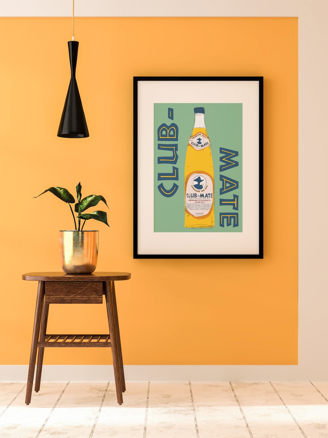 Club Mate Illustration, Creative Graphic Design, Stylish Typography ...